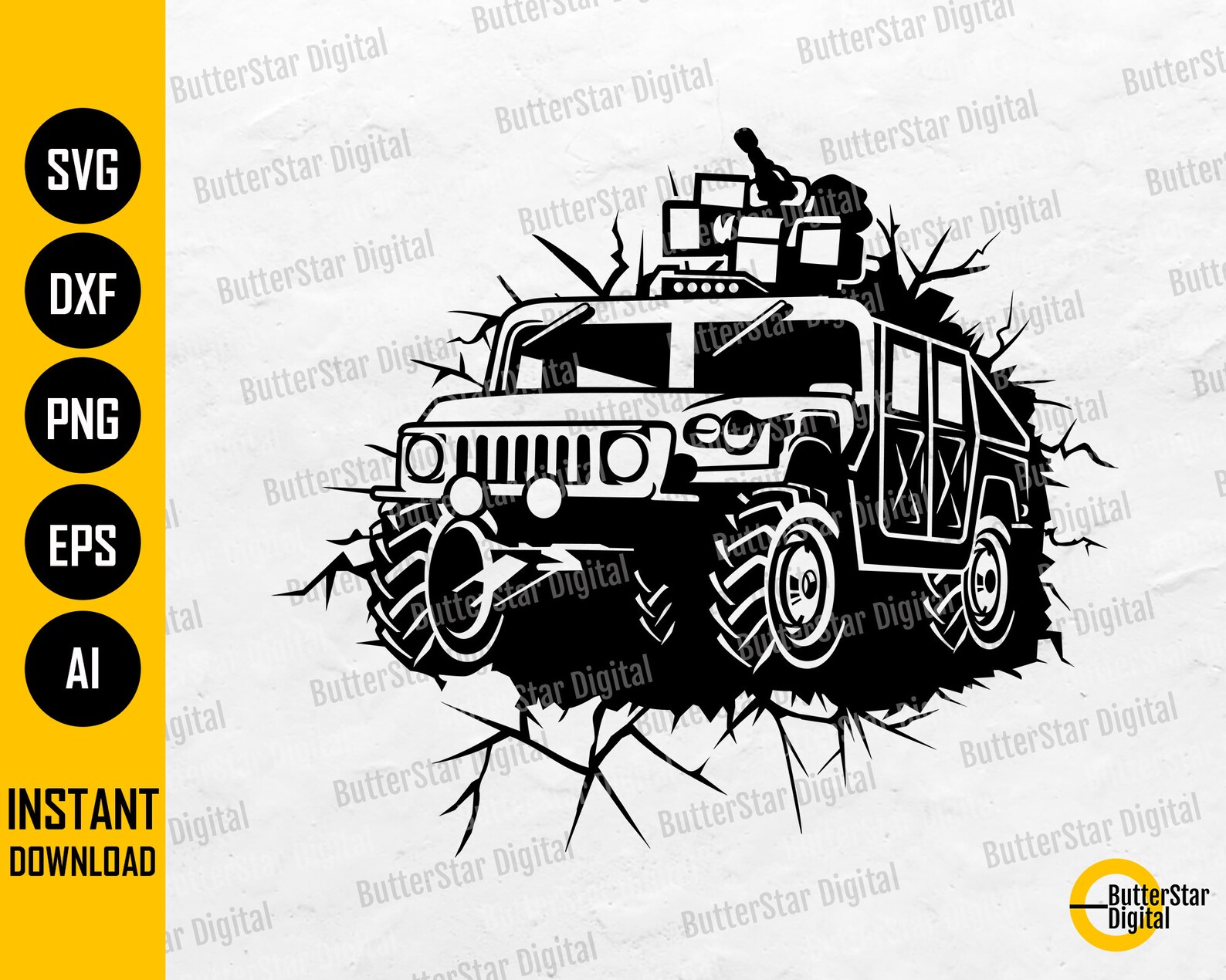 Smashing Humvee SVG Army SVG Infantry Attack Guns Battle - Etsy
