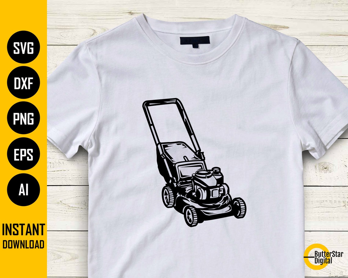 Push Mower SVG Push Lawnmower SVG Lawn Mower Graphics Clip - Etsy