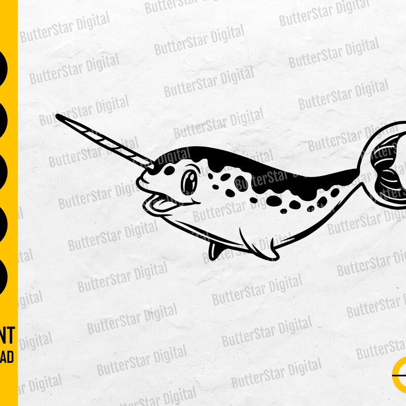 Narwhal Clip Art - Etsy