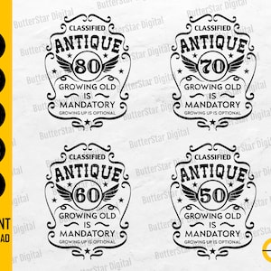 Birthday T-shirt SVG | Vintage SVG | Antique Shirt Gift Tee | Aged to ...