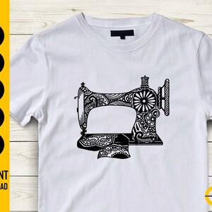 Floral Sewing Machine SVG | Mandala SVG | Zentangle SVG | Crafting T ...