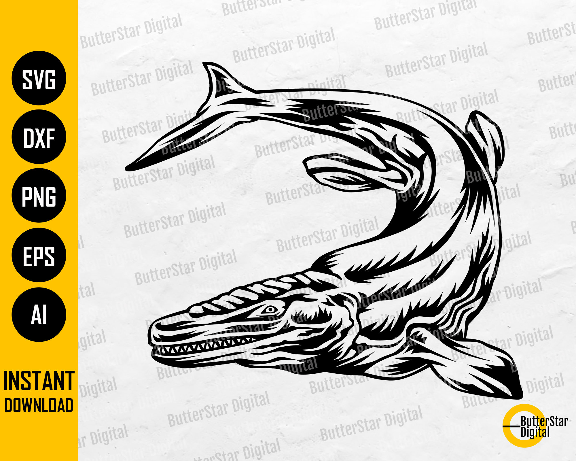 Mosasaurus SVG Water Dinosaur SVG Dino SVG Prehistoric - Etsy Australia
