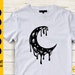 Dripping Moon SVG | Lunar SVG | Celestial Decal T-shirt Sticker Vinyl ...