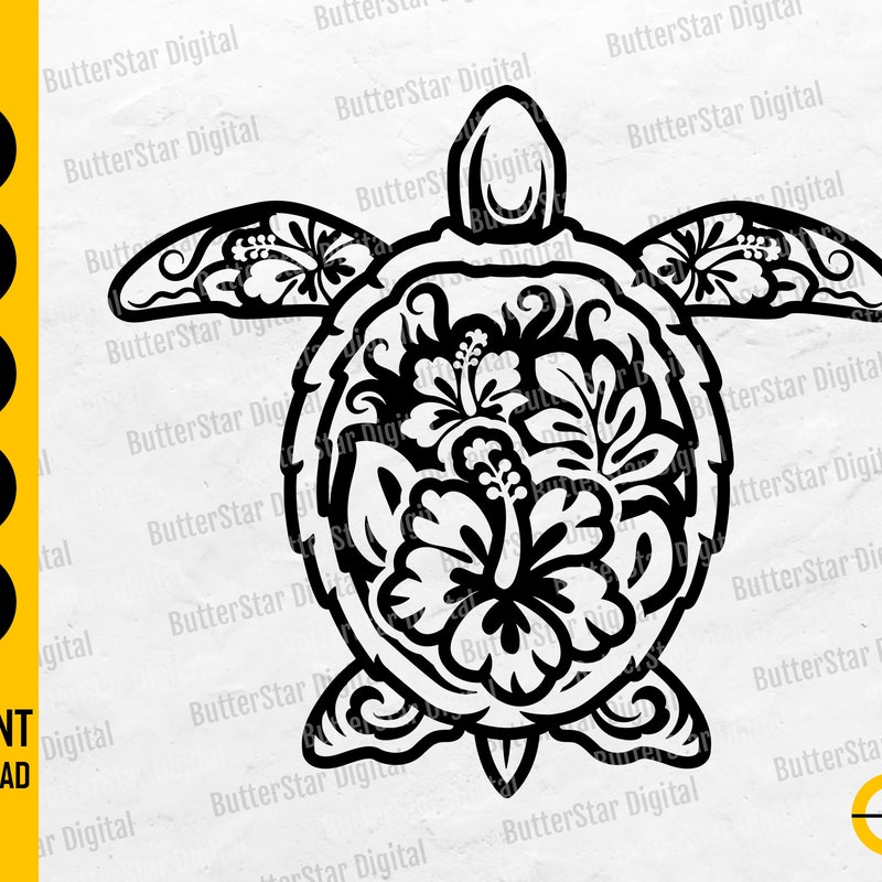 Tribal Turtle Svg - Etsy