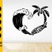 Surfing Heart SVG Surf Love SVG Tropics Island Palm Trees Surfboard ...