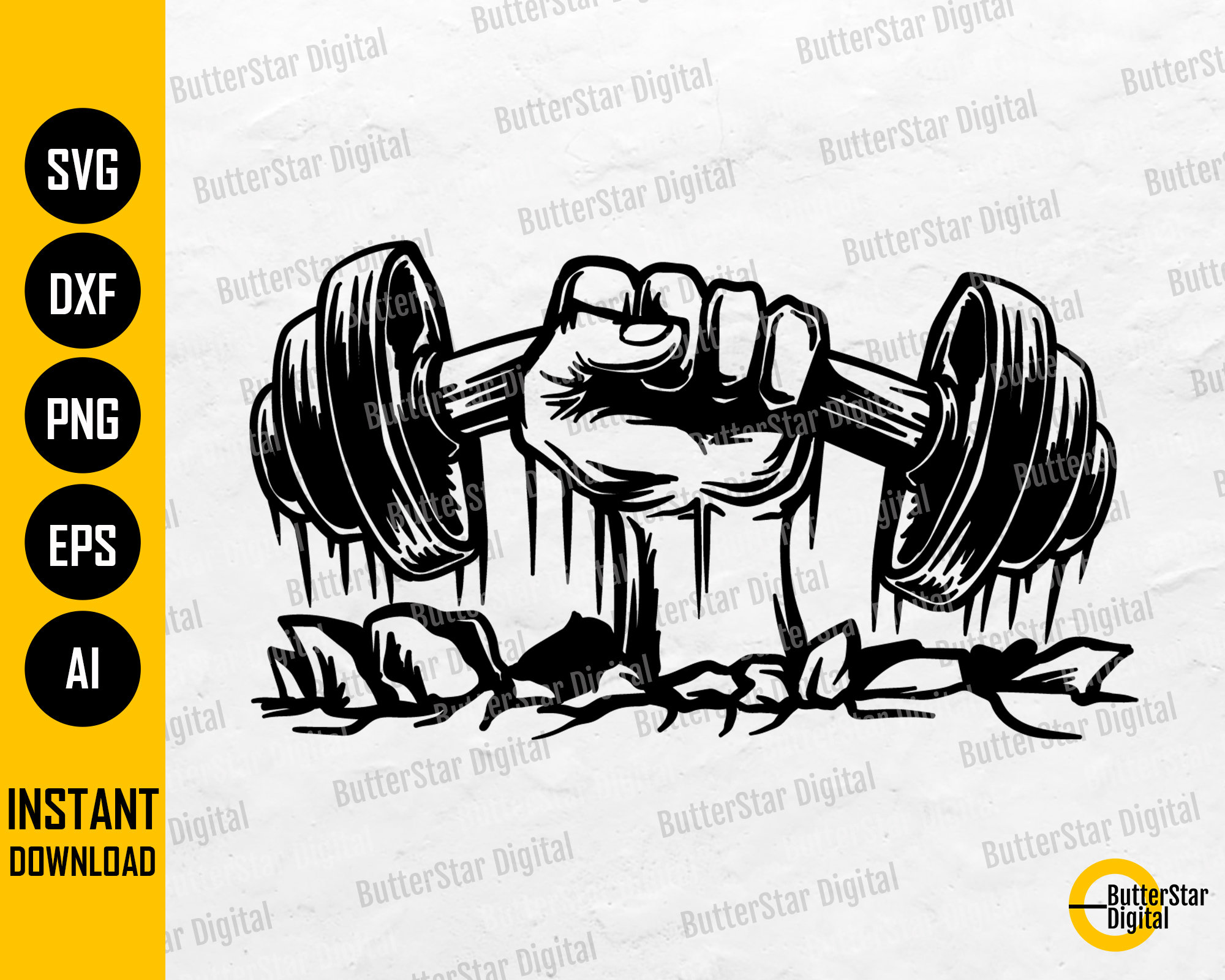 Smashing Dumbbell SVG Gym SVG Workout Shirt Decals - Etsy