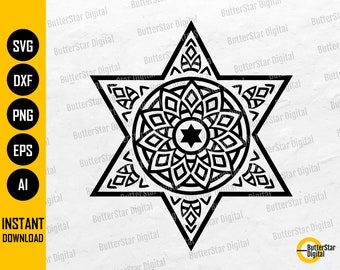Star of David Svg - Etsy