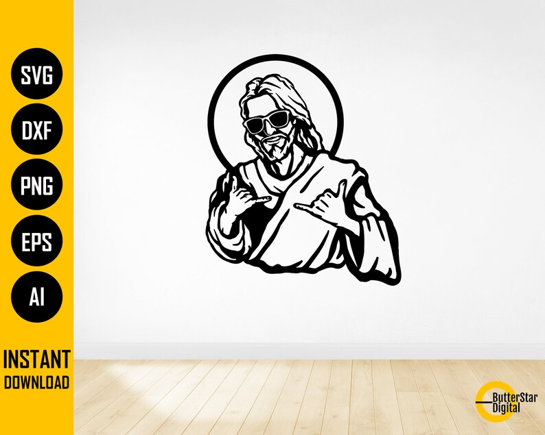 Shaka Jesus SVG Religious Christian Catholic Faith God - Etsy