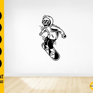 Skeleton Snowboarding SVG Snowboard SVG Snowboarder T-shirt Graphics ...