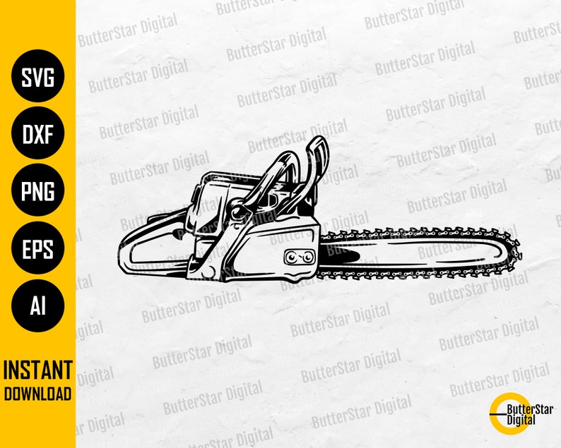 Chainsaw SVG | Tree Cutting SVG | Lumber SVG | Forest Svg | Cricut ...
