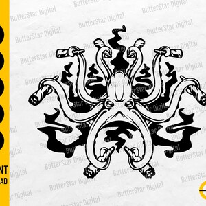Octopus With Weed Joints SVG Cannabis SVG 420 Kush Hemp Dope Stoned ...