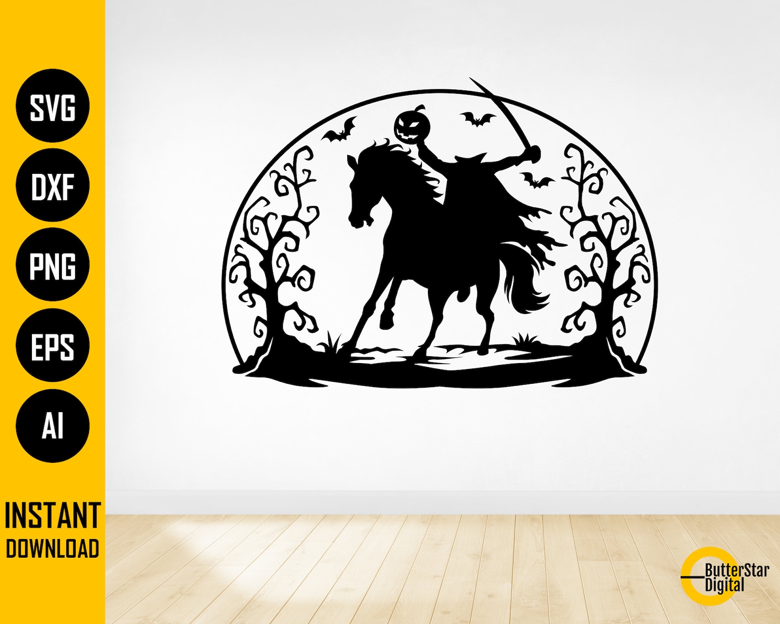 Legend of Sleepy Hollow SVG Halloween T-shirt Wall Art Decor - Etsy