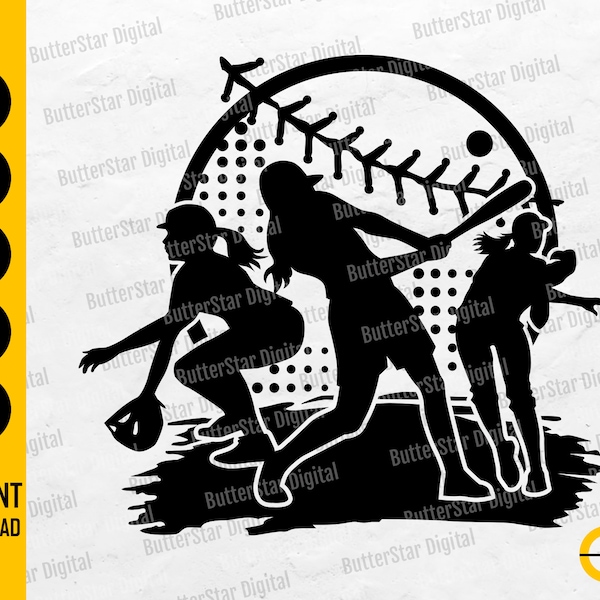 Softball Baseball Svg - Etsy