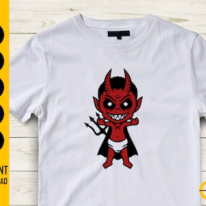 Cute Devil SVG Satan SVG Pentagram Fork Satanic Deity God Evil Pagan ...