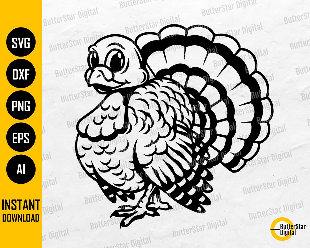 Cute Turkey SVG | Hunting Season SVG | Thanksgiving SVG | Fall Autumn ...