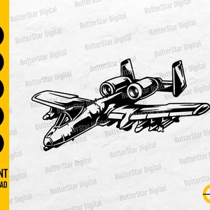 A-10 Plane SVG | Air Force Stencil Vinyl Sticker Graphics | Cricut ...