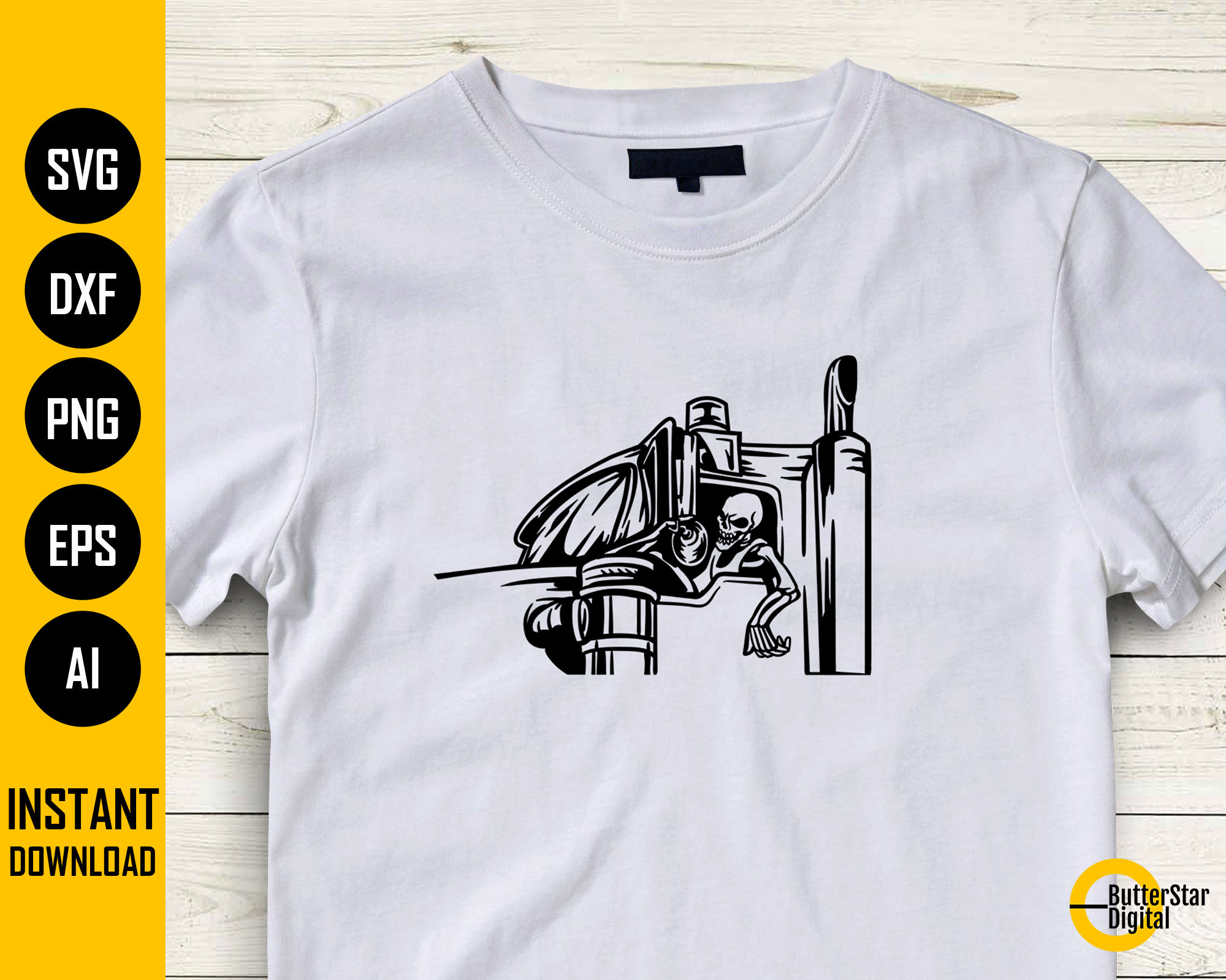 Skeleton Truck Driver SVG Skull Trucker SVG Delivery Big - Etsy Israel