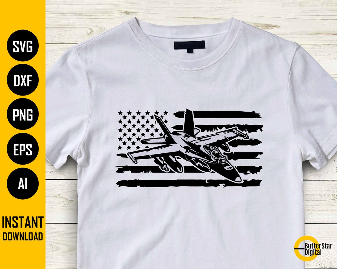 USA Fighter Jet SVG | United States Air Force Shirt Decals Sticker ...