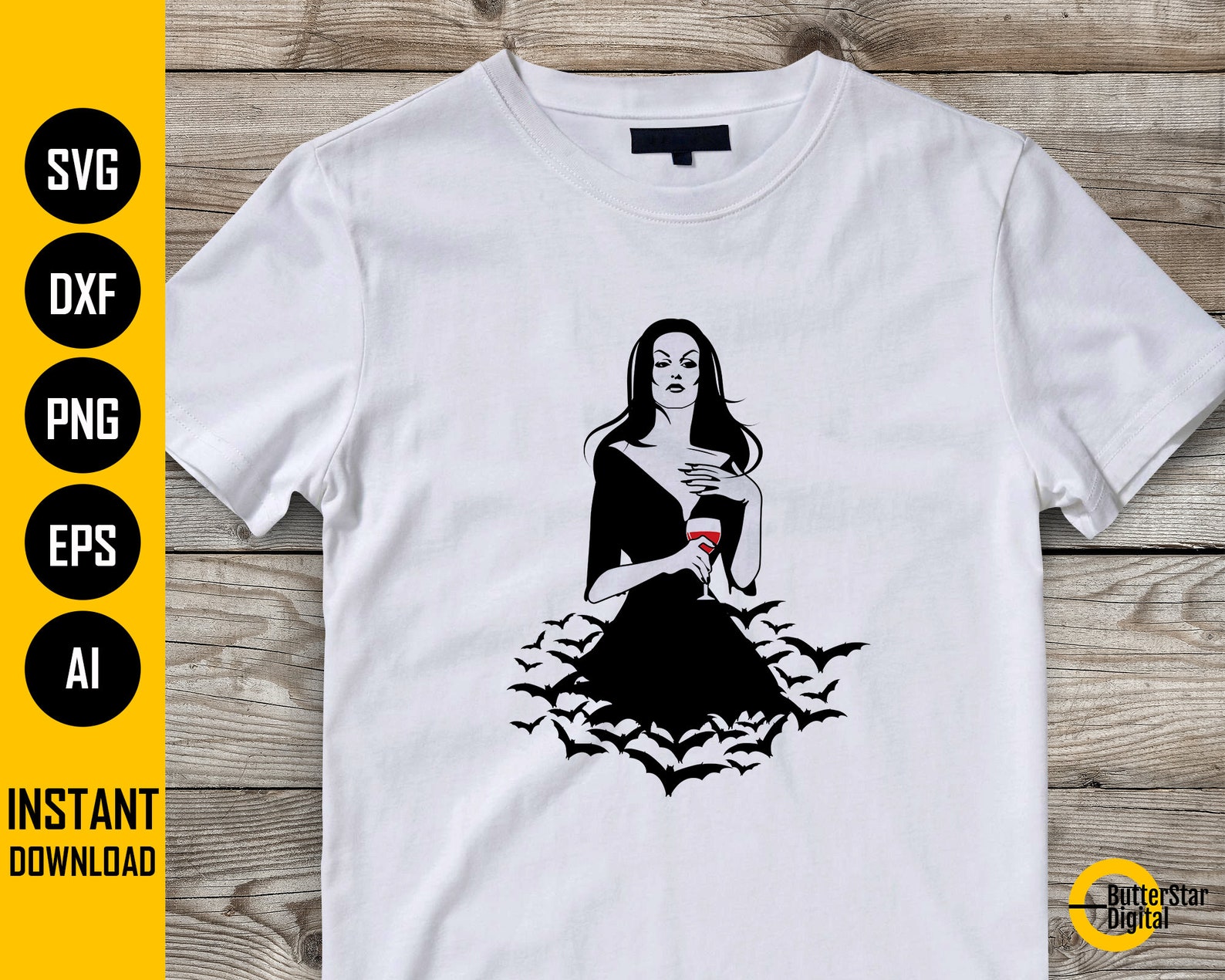 Vampire Girl SVG Spooky Bats SVG Halloween Party Decor - Etsy