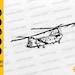 Chinook Helicopter SVG | Army Military Decal Sticker Graphics ...