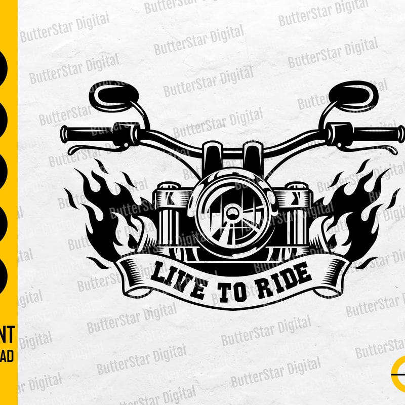 Motorcycle Svg - Etsy