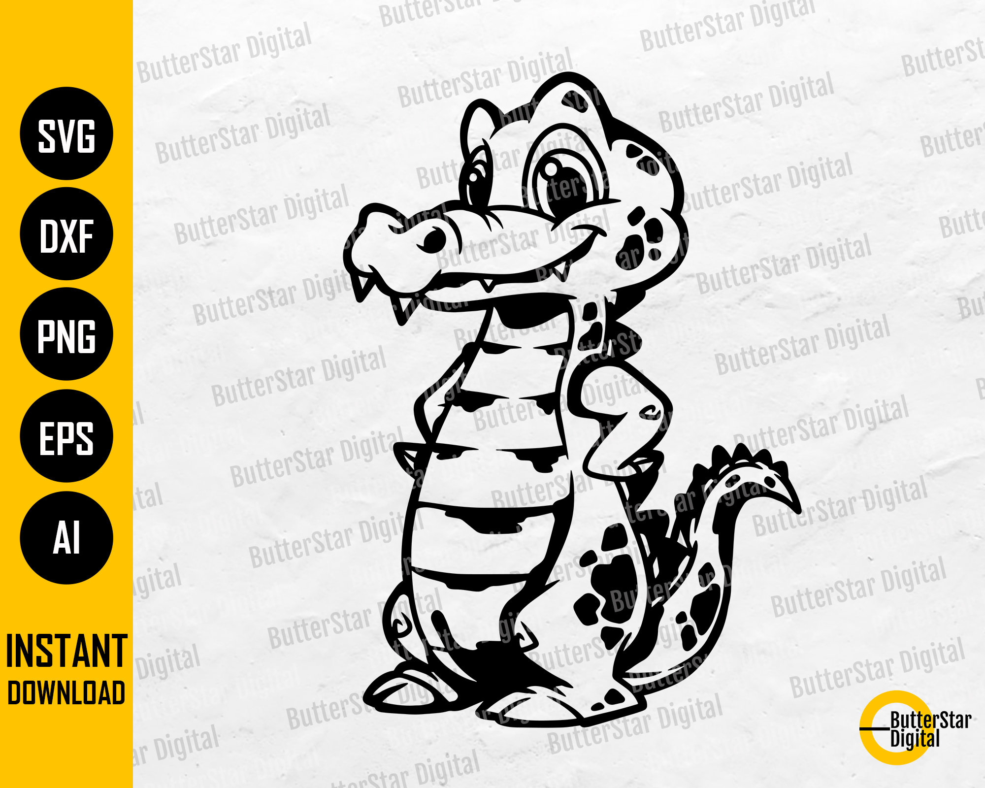 Cute Crocodile SVG | Baby Alligator SVG | Swim Water Swamp Gator Lake ...