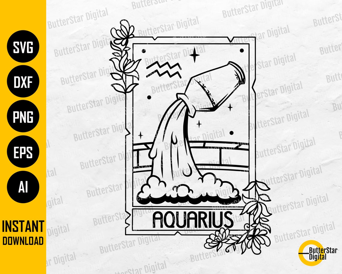 Aquarius SVG Zodiac Constellation SVG Astrology SVG - Etsy