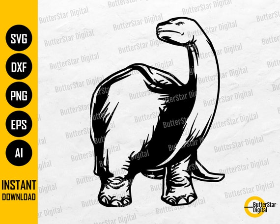 Brontosaurus SVG Dinosaur SVG Dino SVG Prehistoric | Etsy