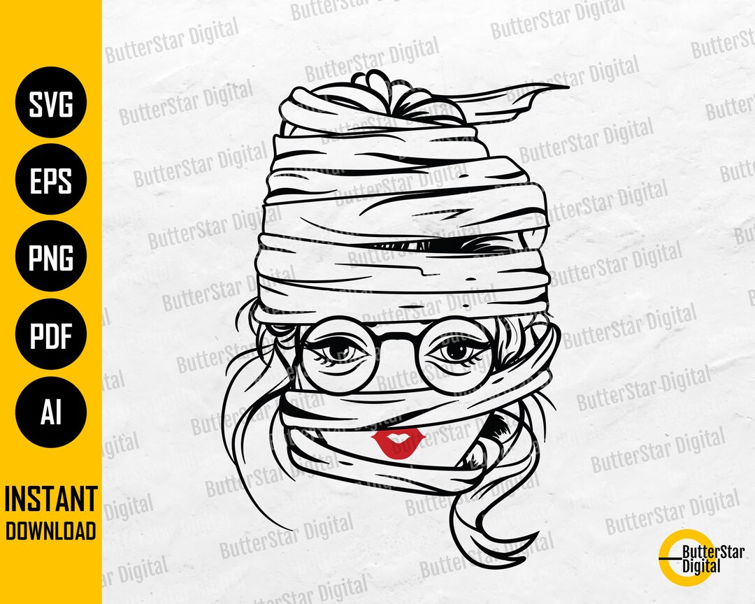 Mummy Lady SVG | Monster Woman | Cute Girls Gift Shirt Mug Bag Ideas ...