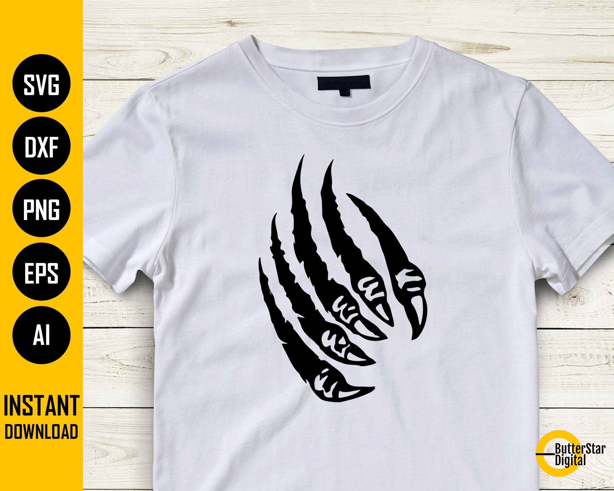 Monster Claws SVG | Wild Beast SVG | Horror T-shirt Decal Decor Wall ...