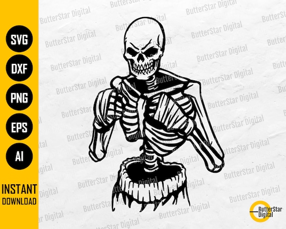 Skeleton Fighter SVG Mixed Martial Arts SVG Boxer SVG | Etsy
