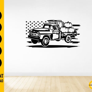 US Pumpkin Farm Truck SVG Vintage Truck SVG Fall Shirt - Etsy