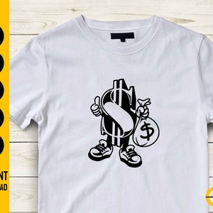 Dollar Sign With Money Bag SVG | Rich Famous Millionaire Jackpot Hip ...