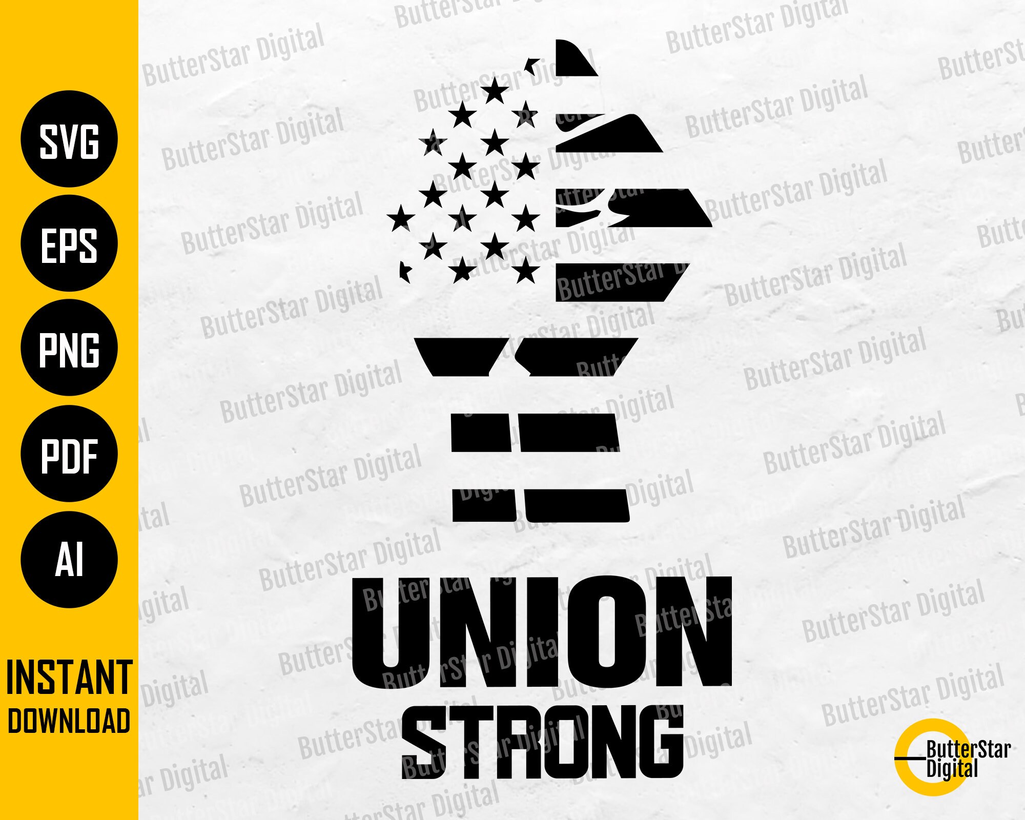 Union Strong SVG | Happy Labor Day SVG | America Fist | Workers Day SVG ...