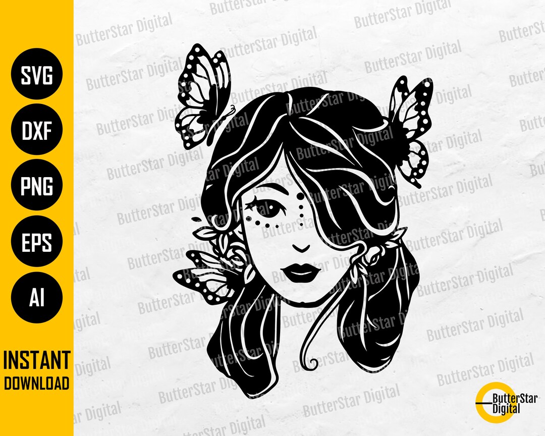 Butterfly Girl SVG | Butterflies SVG | Cute Womens T-shirt Decal ...