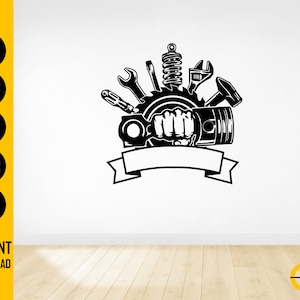 Mechanic SVG | Repair Tools SVG | Mechanic T-shirt Decal Sticker ...