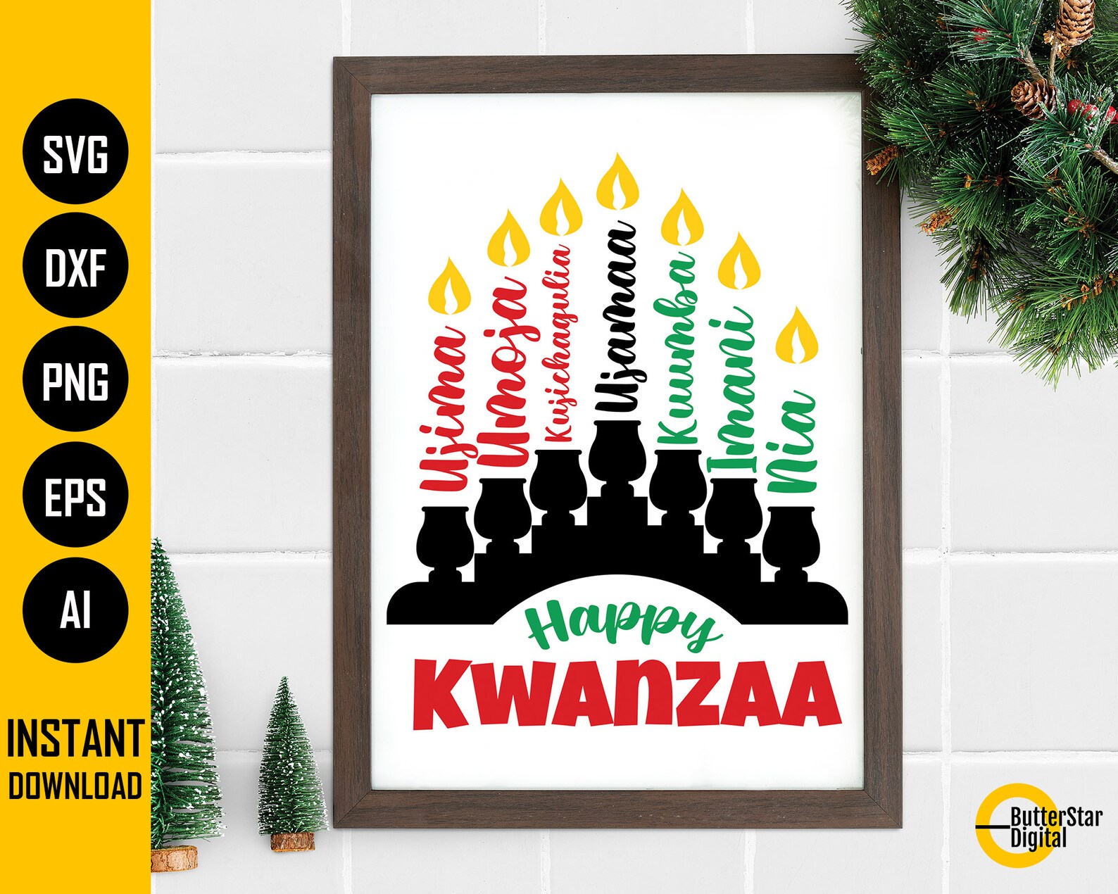 Happy Kwanzaa SVG | Principles of Kwanzaa SVG | African Heritage ...