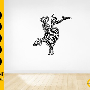 Skeleton Rodeo SVG Bull Riding SVG Cowboy SVG Ranch - Etsy