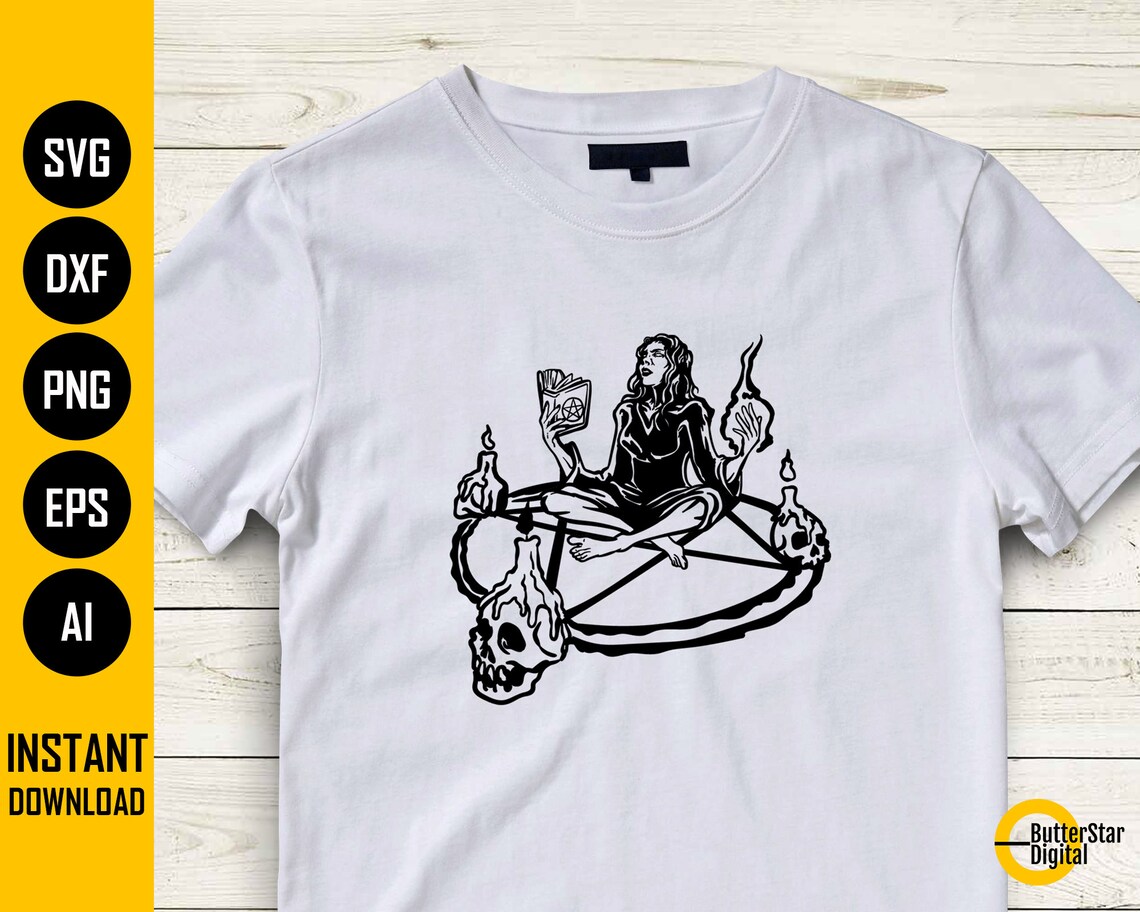 Seance SVG Spell Book SVG Dark Magic SVG Witch Svg - Etsy