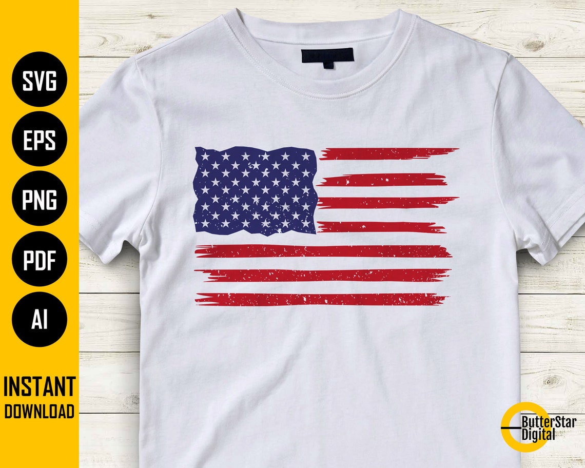 American Flag BUNDLE SVG United States of America Stars and | Etsy