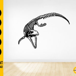 Skeleton Mosasaurus SVG | Water Dinosaur SVG | Dino SVG | Cricut Cut ...