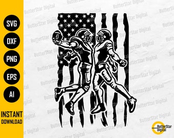 Two Football Players Bumping Chest Svg - Etsy