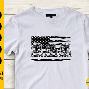 US Football Formation SVG | American Football Players Svg | USA Flag ...