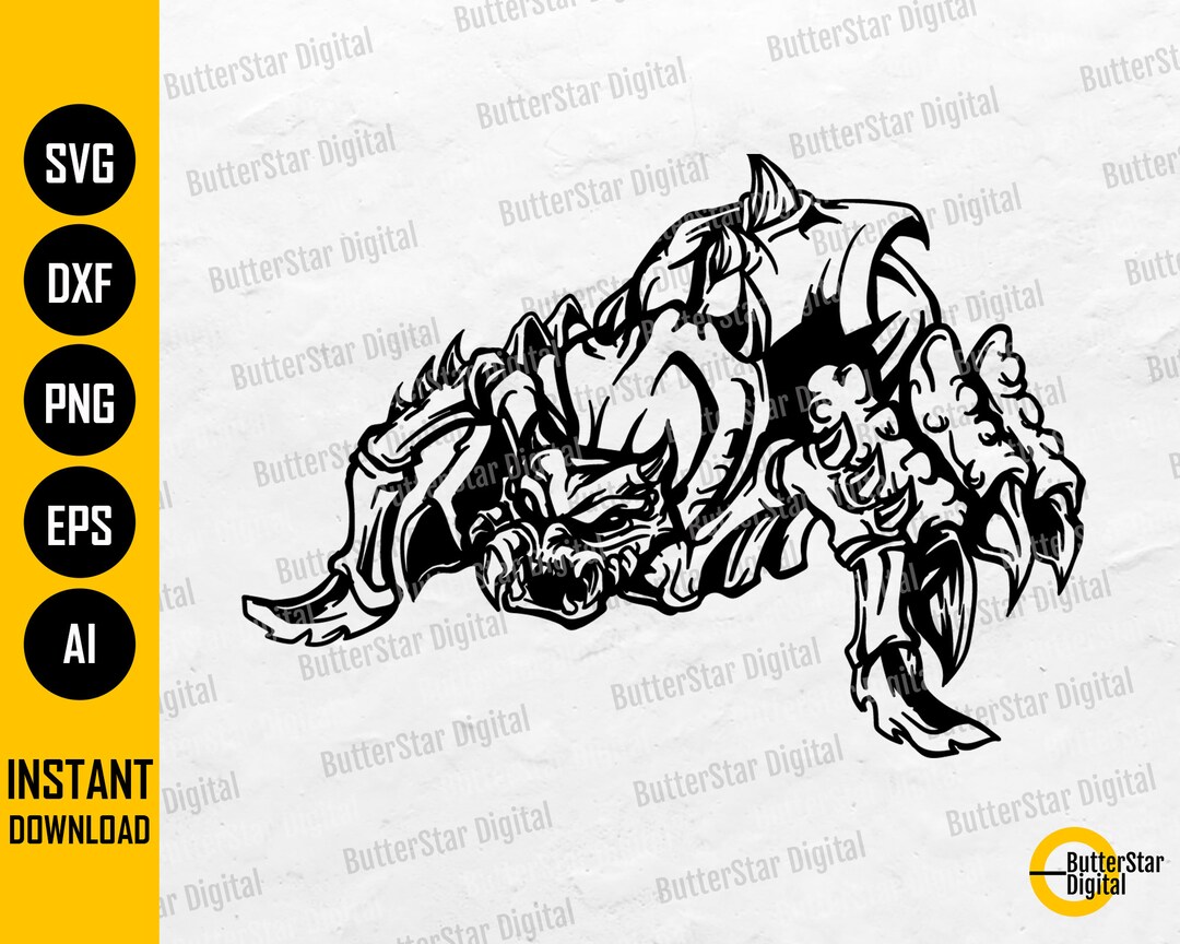 Monster Spider SVG | Scary Beast SVG | Monster Wall Art Vinyl Decal ...