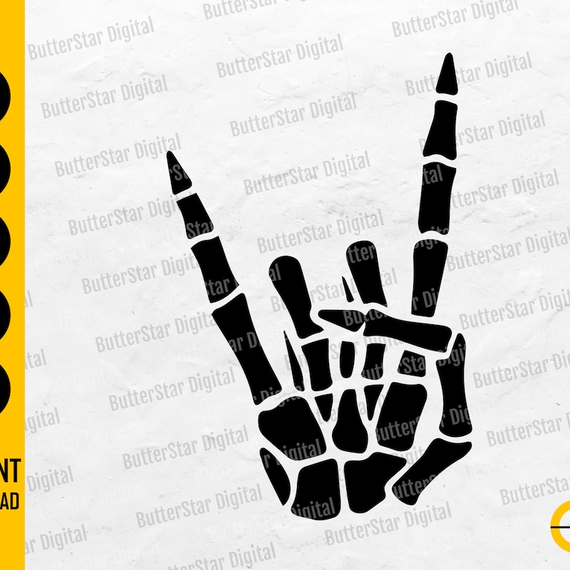 Skeleton Hand Decal - Etsy