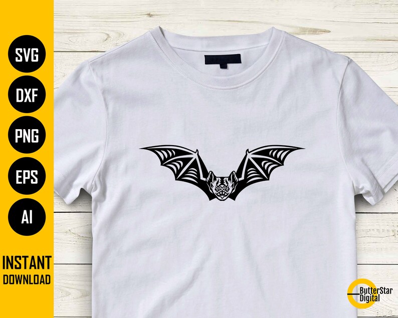 Vampire Bat SVG Spooky Halloween Animal Sticker Wall Art - Etsy