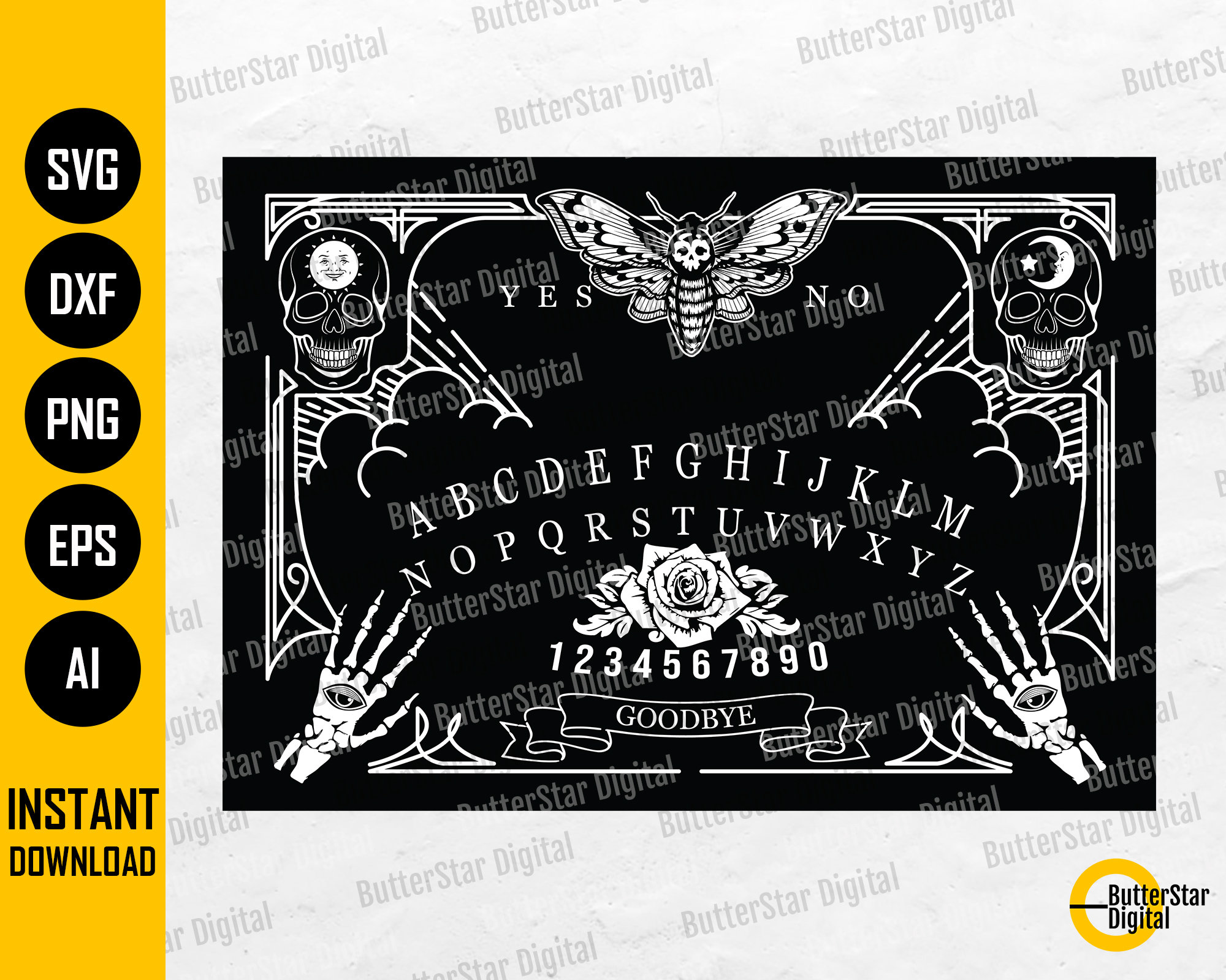 Ouija Board Svg Dead Spirit Board Game Svg Cricut Cutting Etsy