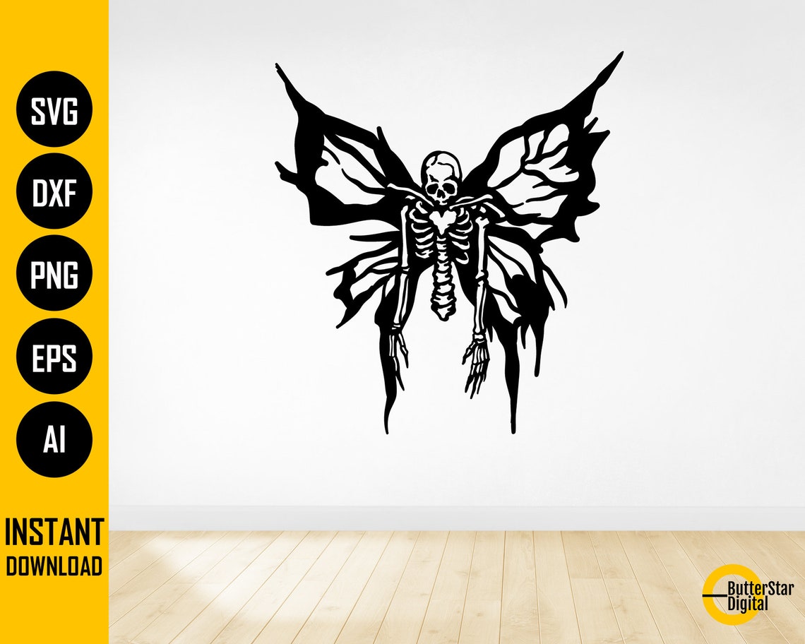 Fairy Skeleton SVG | Magical SVG | Mystical SVG | Nymph Svg | Cricut ...