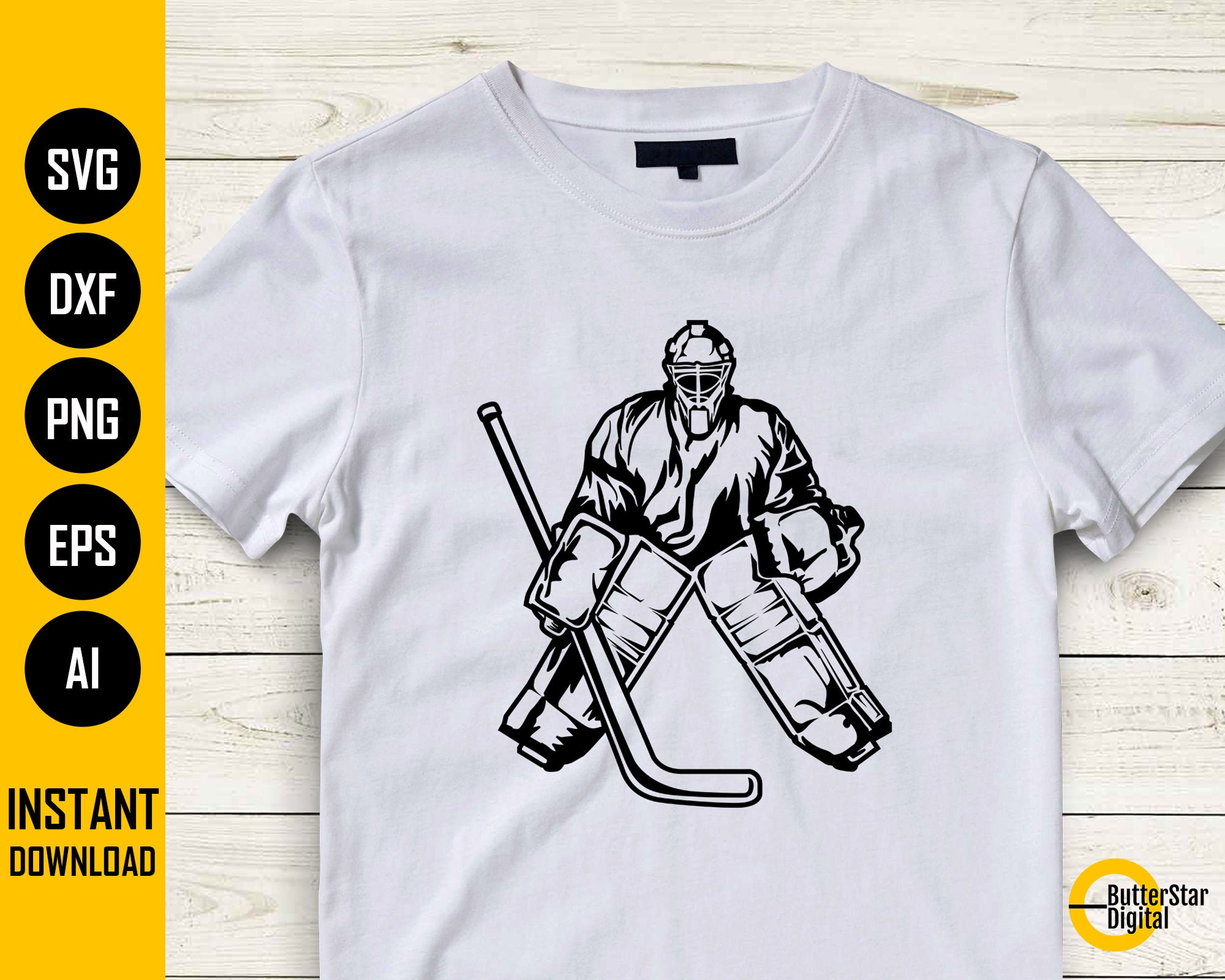 Hockey Goalie SVG Ice Hockey SVG Winter Sports T-shirt | Etsy