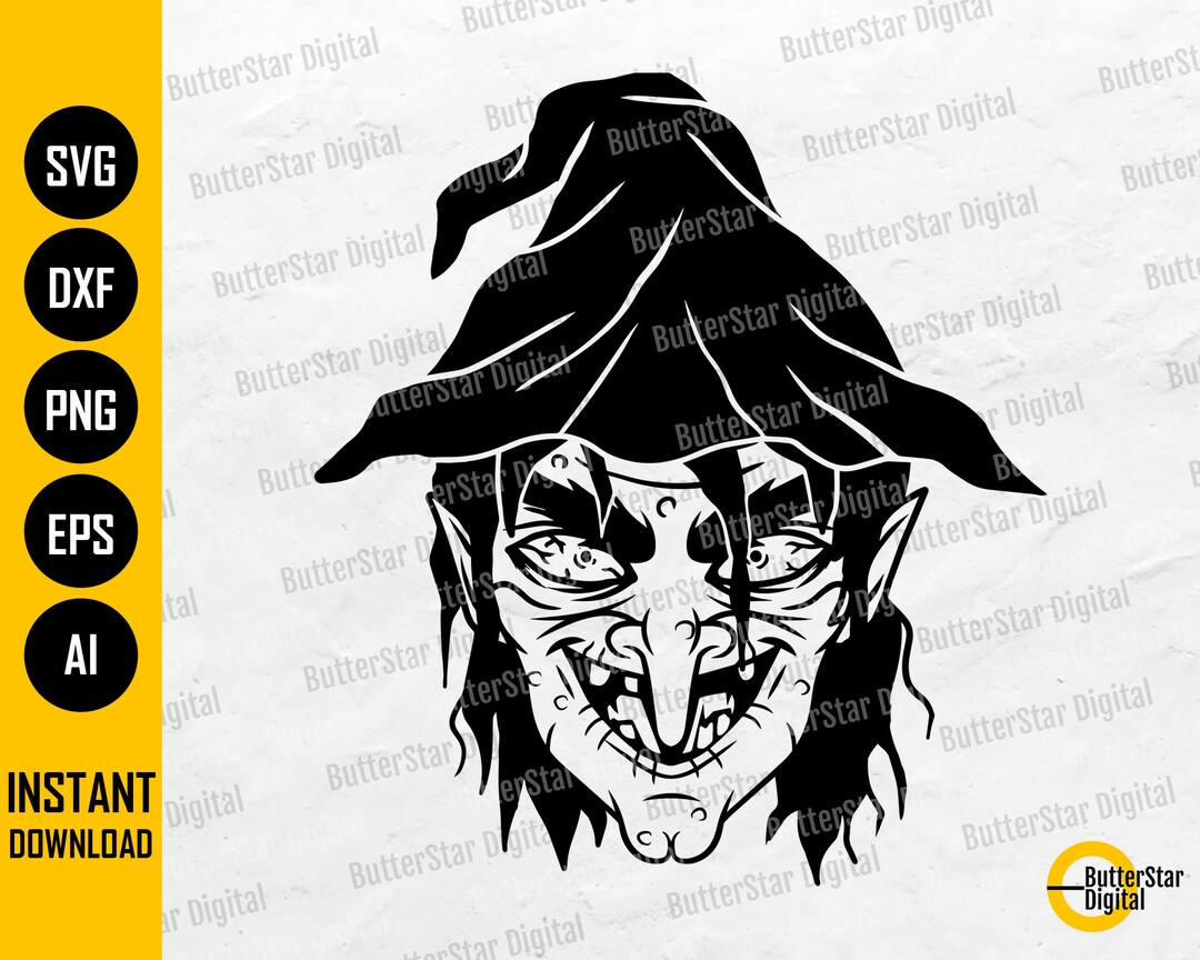 Wicked Witch SVG Halloween SVG Horror SVG Evil Sorcery Dark Magical ...